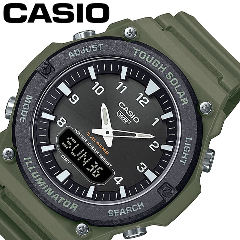 カシオ[CASIO]1974年、機械式からクオーツ式へと切り替わる技術変革期に時計事業へ進出。1983年、カシオ計算機より「壊れない腕時計」としてG-SHOCK誕生。外殻から独立した内部機構とポリウレタン製の衝撃吸収材等によりアイスホッケー...