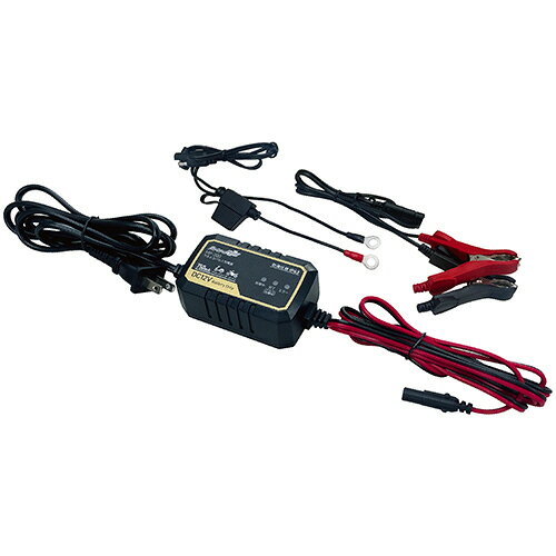 ●DC12Vバッテリー専用/充電電流最大0.75Aです。●対応車種／ファミリーバイク、オートバイ●機能／保護機能：出力カット（逆接続、バッテリー不良、高温、電圧確認、短絡）●寸法／W約86×D55×H37mm●重量／約240g●付属品／クリ...