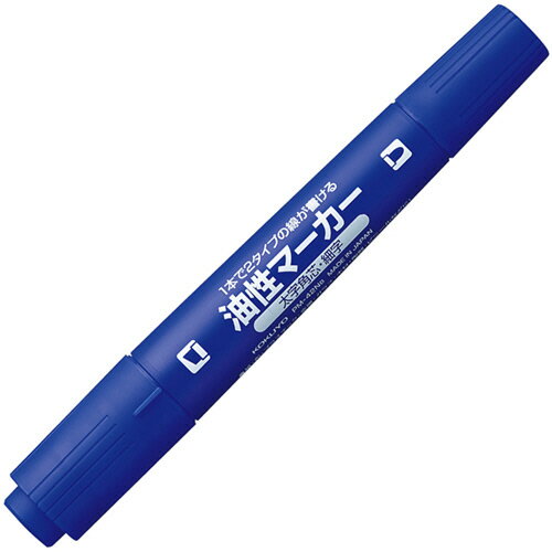●使い方に合わせて、1本で太字と細字が書けます。青色の10本セットです。●インク種類／油性インク（アルコール系）●インク色／青●芯の太さ／太字・細字●芯形状／角芯・丸芯●線幅／太字角芯：約5.0mm、細字：約1.0mm●全長／146mm●軸...
