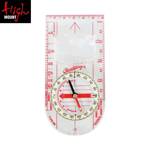 オイル入りオリエンテーリングコンパスです。 指針とルミリングにはN夜光を使用しております。 等高線の間隔で傾斜角度がわかるスロープスケール付きです。 ■サイズ：約112×62×10mm ■重量：約43g ■材質：アクリル樹脂 ■使用環境：-...