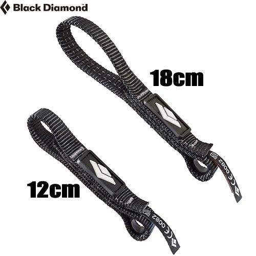 カラビナをセットする部分は細く絞り込み、その他は広く編まれたBDロゴ入りポリエステルドッグボーン。カラビナの回転を防ぐストレートジャケットを採用しています。 ■強度：22kN 別サイズはコチラ！ 18cm 　クイックドローの選び方はこちら ...