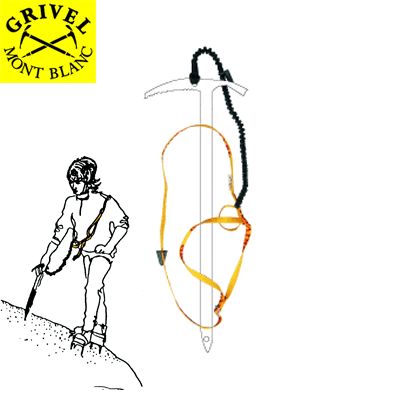 肩掛け式ベルト。ラバー入りストラップで伸縮式。ピックと石突のラバープロテクター付き。 ●サイズ：フリーアジャスト ●重量：75g 【グリベル　GRIVEL】【19-20FW】　