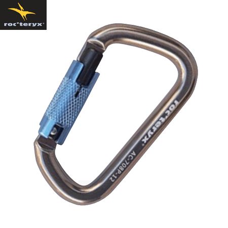 高所作業のために。 ジュラルミン30キロニュートンキーロックゲートカラビナ。 ●強度／30─9─8（KN） ●重さ／90g ●開口幅／21mm ●タテ径／113mm ●フレーム径／12mm 　カラビナの選び方はこちら メール便注意事項は画像...