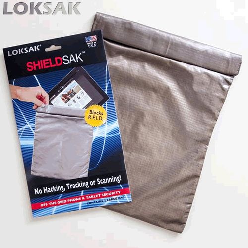 スキミング犯罪から大切な情報を守る！ あなたの大切なモバイル機器のデータ、クレジットカードなどのICチップ情報を守る為のケースです。 ■サイズ（縦×横mm）：305×241 【ロックサック aLOKSAK】【ザック　バッグ　バックパック】【...