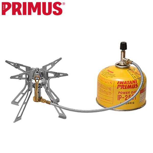 超軽量を実現した分離型こんろです。 4本のブレードタイプのゴトクには延長ゴトクが装備され、風防を兼ねるようにX字状に設置されています。 また、脚部と一体型にすることで調理時の安定性を向上させています。 燃焼熱でガスの気化を促進させるプレヒー...