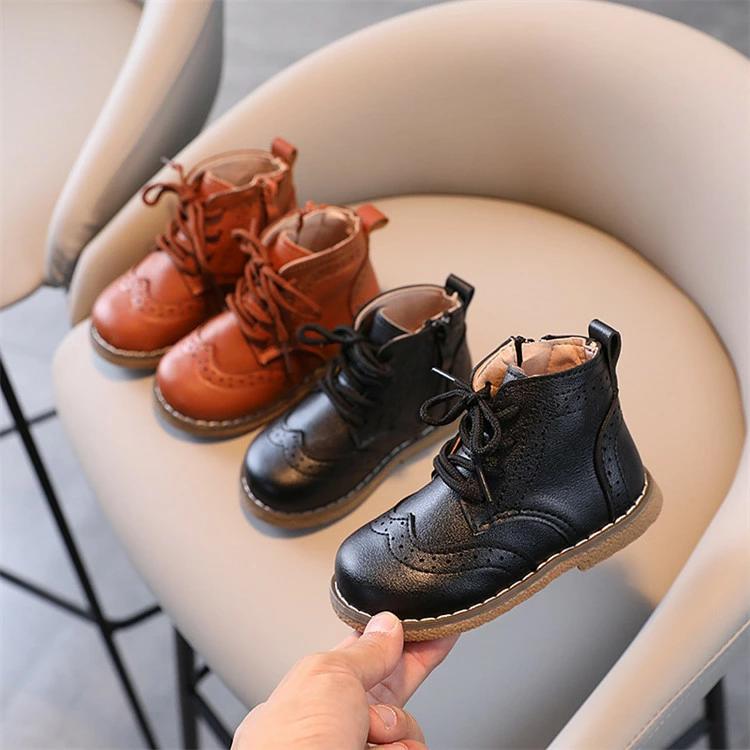 ショートブーツ 子供 女の子 男の子 キッズ キッズシューズ 靴 ショート ブーツ シューズ ショート ブーツ ファスナー付き レトロデザイン 履きやすい 疲れない 痛くない 快適 春秋 パフォーマンス 結婚式 誕生日 プレゼント ショート...
