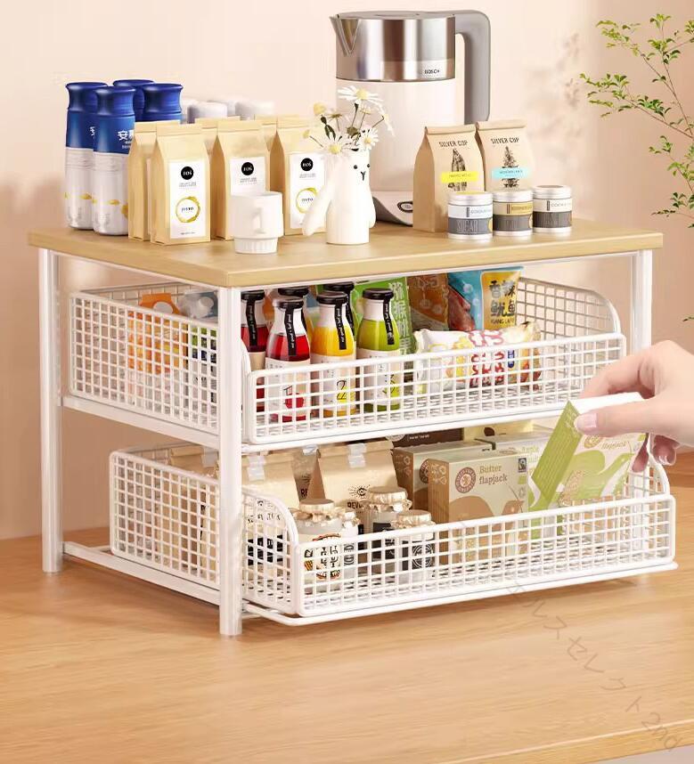 .引き出し 卓上収納ラック キッチン調味料ラック 洗面所バス用品収納ラック 多層収納ラック は、卓上 で 調味料 や バス用品 を すっきり 整理 できる 収納 ラック です。引き出し式 の 多層 収納 で 取り出し やすく、キッチン や ...