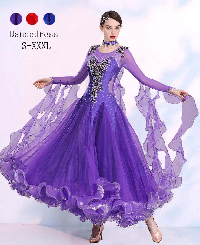 セット内容 ドレス　首飾り ※ご注意：ストーン飾りは手作業より貼り付けのため、粘着性より落ちる場合ございますので、ご了承くださいませ。 素材 ポリエステルなど　 カラー レッド　紺　パープル サイズ S,M,L,XL,XXL,XXXL 注意...