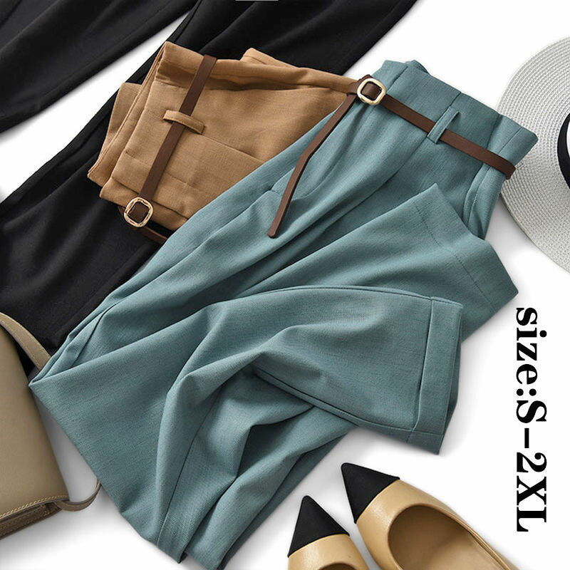 【商品コード】：y498850 【素材】：ポリエステル 【カラー】：3色 【サイズ】：（約） ベルト付き *ズボン丈：90cm(S) 91cm(M) 92cm(L) 93cm(XL) 94cm(2XL) *ウエスト：67cm(S) 71cm...