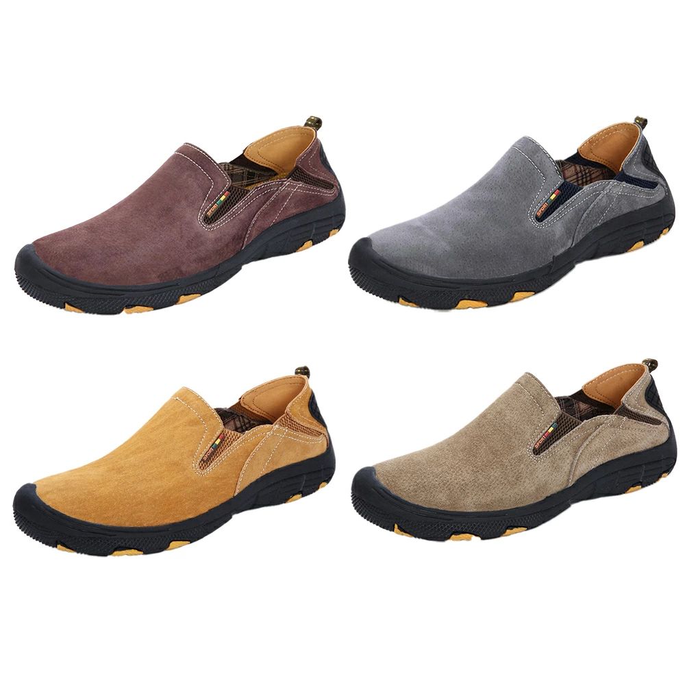 スリッポン ウォーキングシューズ メンズ 3e 幅広 軽量 防滑 アウトドア ハイキング 登山靴 山登り 旅行 黒 トレッキングシューズ ローカット 仕事 紳士 父の日 敬老の日 カジュアルシューズ おしゃれ 23.5cm-29.0cm 履...