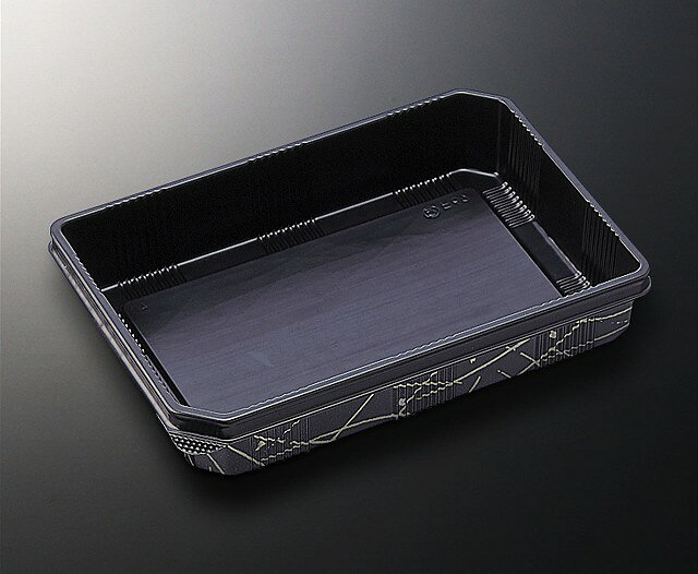 【ケース販売】寿司容器　HS吉祥　1　黒-綾野　身（1ケース/900枚入） ロングセラーの助六容器 【商品説明】 シリーズ名 吉祥 製品名 HS吉祥　1　黒-綾野　身 製品コード 132902 用途／部門 にぎり 色柄 黒,白 袋入数 50...