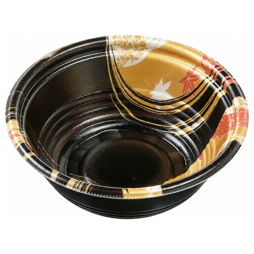 【ケース販売】エフピコ どんぶり容器 MFPホット麺16（57）　風金黒（1ケース/800枚入）F041112 手に持っても熱くなりにくい、断熱性のある素材を使用した容器。 【商品説明】 【規格内容】直径φ160X高さ57mm【材質】PSP...