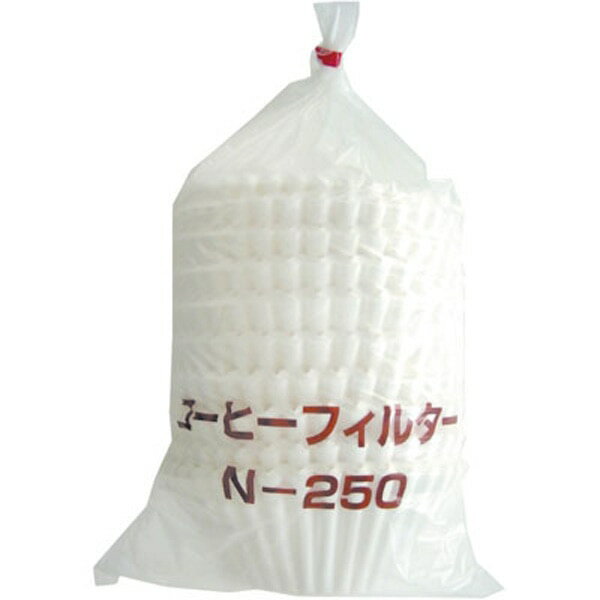 【バラ販売】イデシギョー（株）コーヒーフィルター　N－250（1袋/250枚入）【規格内容】直径Φ250mm 特殊加工紙使用。コーヒー本来のおいしさを抽出します。 【商品説明】 【規格内容】直径Φ250mm【材質】特殊加工紙【補足2】使い捨...