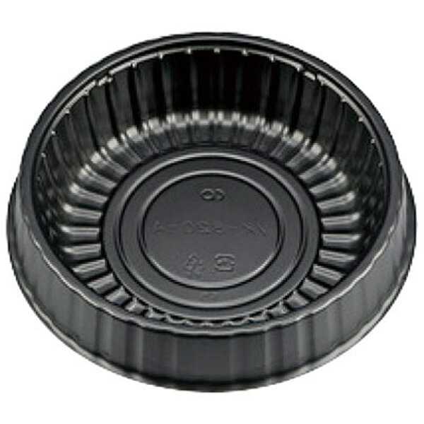 【ケース販売】ラーメン丼容器　VK－820－A　黒中皿（1ケース/400枚入） VK－820用中皿。耐熱素材でご飯とおかずを分けられます 【商品説明】 【規格内容】直径Φ175×高さ40mm【材質】低発泡PS【補足1】レンジOK【補足2】使...