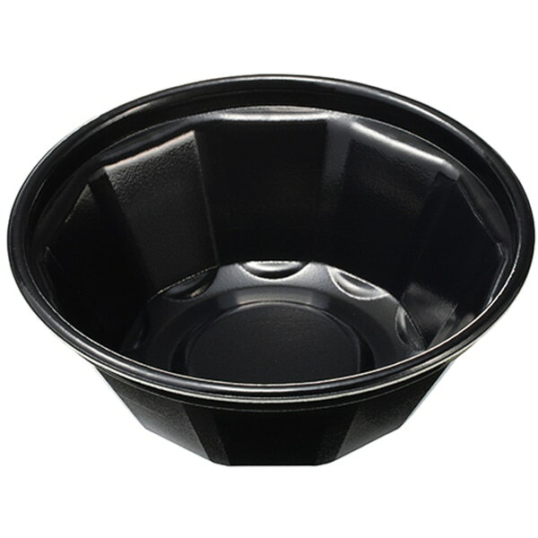 【ケース販売】どんぶり容器　KNB－185－R　本体　黒（1ケース/600枚入）4580319651675 保温性が高く、冷めにくいです。容量900cc 【商品説明】 【規格内容】直径Φ184×高さ72mm【材質】耐熱PSP【色】黒【柄】柄...