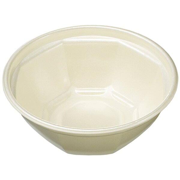 【ケース販売】どんぶり容器　KNB－185－U　本体　アイボリー（1ケース/600枚入）4580319651682 保温性が高く、冷めにくいです。容量900cc 【商品説明】 【規格内容】直径Φ184×高さ72mm【材質】耐熱PSP【色】白...