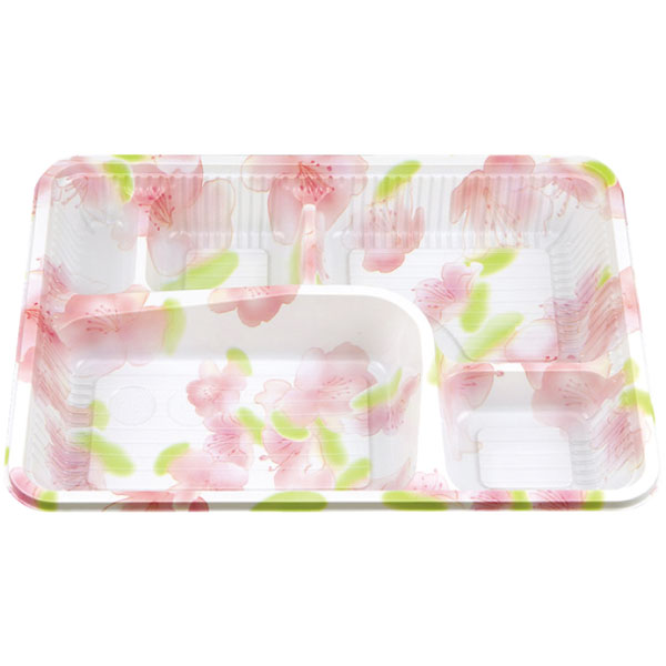 【ケース販売】弁当容器　Z－257　蘭本体（B）（1ケース/600枚入）4935168387587 レジャーやイベント、低価格帯弁当に！！ 【商品説明】 【規格内容】幅256×奥行190×高さ33mm【容量】ご飯約280g【販売形態】本体の...