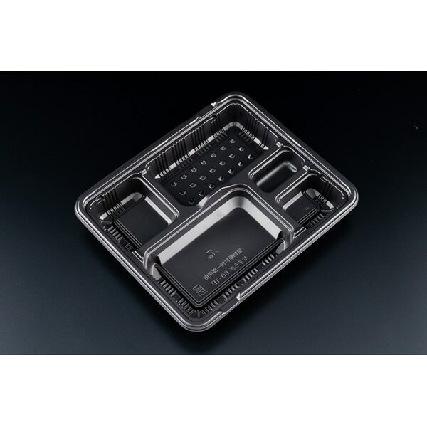 【ケース販売】弁当容器　バイオデリカ　やすらぎ80－1B　黒（1ケース/400枚入）4946944058171 深型弁当容器です。深型だから中身がこぼれにくく使いやすいです。 【商品説明】 【規格内容】幅232×奥行195×高さ34mm【材...