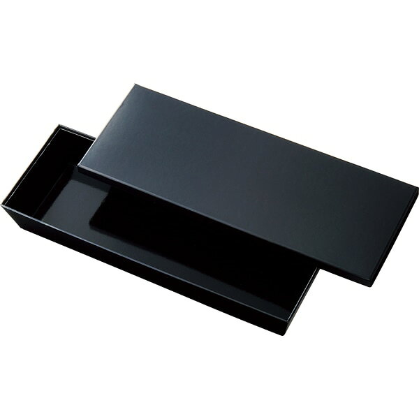 【ケース販売】冷凍対応松花堂　3仕切り貼箱マット黒PP（1ケース/80セット入）4580155833273 冷凍対応のテーパー型貼箱です。 【商品説明】 【規格内容】幅315×奥行115×高さ50mm【材質】紙【色】黒【柄】柄無【商品特徴】...