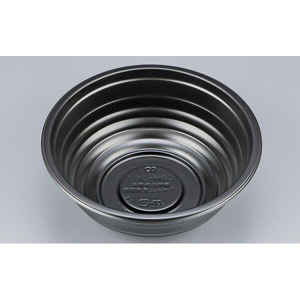 【ケース販売】環境配慮型商品　丼容器　CBH－363　黒本体（1ケース/600枚入）4935168413576 幅広いテイクアウトにおすすめの丸型の丼容器です。植物由来の原料を25％以上使用した、環境配慮型商品です。 【商品説明】 【規格内...