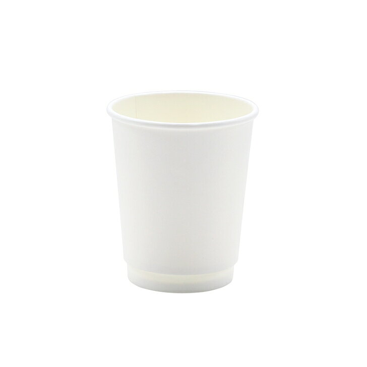 【ケース販売】断熱二重ホワイト紙コップ　8－80（1ケース/25個×20袋：500個入） バージン紙を二重にした、使い捨ての断熱紙コップです。 【商品説明】 1ケース入数 25個×20袋サイズ 8オンス色 白材質 バージンパルプ製品サイズ(...