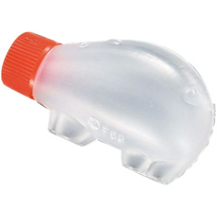 タレビン　豚太口小（1袋/100個入） たれ・調味料入れ、醤油さし 【商品説明】 商品番号：Y003172 タレビン　豚太口小メーカー名中央化学規格26X19X48MM色・柄半透明／赤/柄無梱包袋100個ケース10000個【規格内容】幅26...