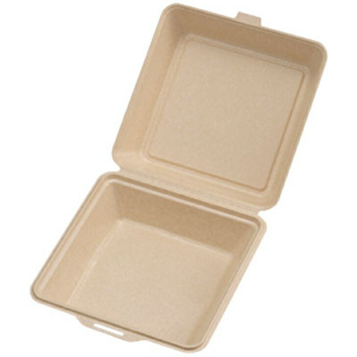 環境に配慮した パルプモールド KM−57−Sナチュラル（1袋25枚入）幅205×奥行205×本体の高さ47（蓋の高さ43）MM 環境に配慮したパルプ（紙）モールド（成型）の紙容器です。 【商品説明】 商品番号：Y016837KM−57−S...