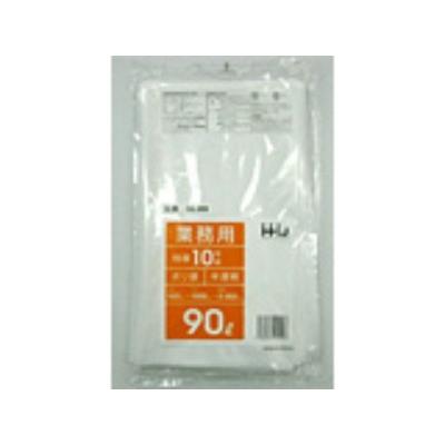 90L ポリ袋 GL94 （半透明） ●サイズ：0.045×900×1000mm ●材質：LLDPE●入数：10枚