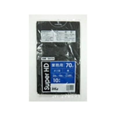 70L ポリ袋 GH72 （黒） ◇70Lサイズ黒色のゴミ袋のもっとも薄い商品です。◇レジ袋と同じ素材を用いており、薄い分もっとも経済的です。◇中身が見られたくない物の廃棄に業務用ゴミ袋として人気があります。●サイズ：0.020×800×9...