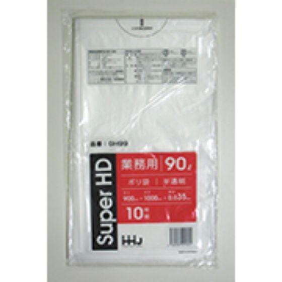 90L ポリ袋 GH99 （半透明）◇レジ袋と同じ素材で厚い袋をお探しの方にぴったりです。◇HDPE素材で90Lの半透明ではもっとも厚い商品となります。◇当然それに応じた強度を有しております。●サイズ：0.035×900×1000mm ●材...