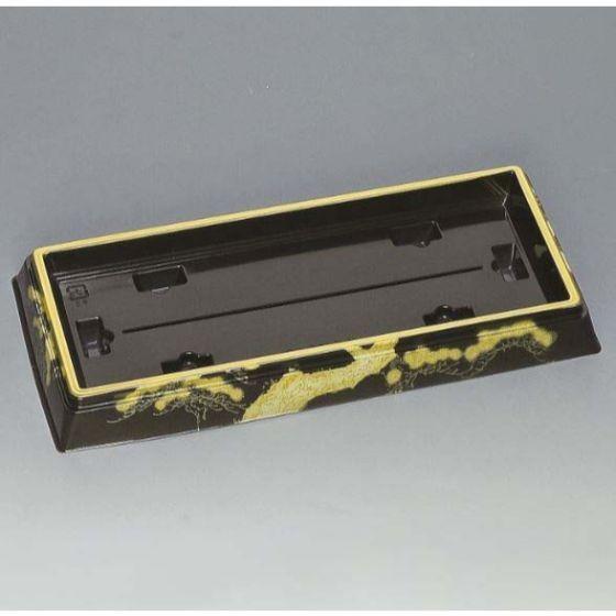 新角桶 210H 松 本体◇折箱のような高級感を演出します。◇中身が沈まない舞台形状になっています。◇本体に目安となる太線があるため作業性が向上！◇積み重ねに強いフタ！●本体：レンジ不可●素材：HIPS●耐熱温度：80℃　　　　　●サイズ（...