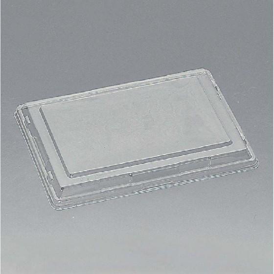 ●蓋：レンジ不可●素材：OPS●耐熱温度80℃　　　　　　●サイズ（mm）：216×155×12●入数：50枚