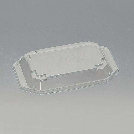和皿 10-1F（外嵌合）●蓋：レンジ不可●素材：OPS●耐熱温度：80℃　　　　　●サイズ（mm）：255×150×25●入数：600枚（50枚×12）