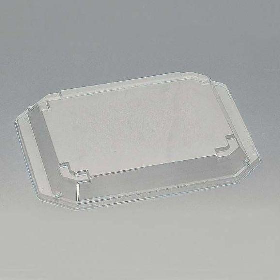 和皿 20-1F（外嵌合）●蓋：レンジ不可●素材：OPS●耐熱温度：80℃　　　　　●サイズ（mm）：292×213×25●入数：50枚