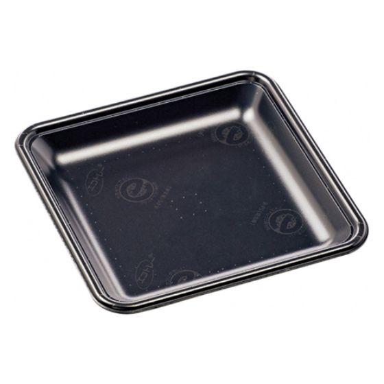 エコ黒 FLS-G8-22W◇ラップ包装対応の軽量で環境にも配慮された汎用食品トレーです。●本体：レンジ不可●材質：PSP●耐熱温度：80℃●サイズ：166×166×22mm●入数：100枚