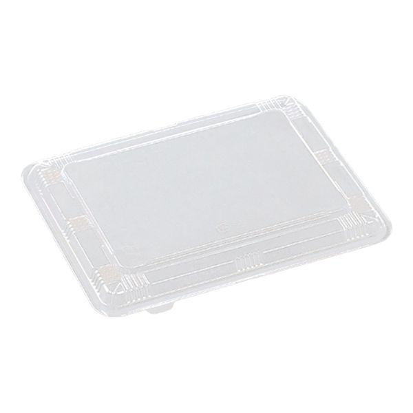 T-箱弁26-20内嵌合IC蓋◇定番のお弁当に使いやすい、オーソドックスな弁当容器！●本体：レンジ使用不可●素材：OPS●耐熱温度：約80℃　　　　　　●サイズ：241×194×18mm ●入数：50枚