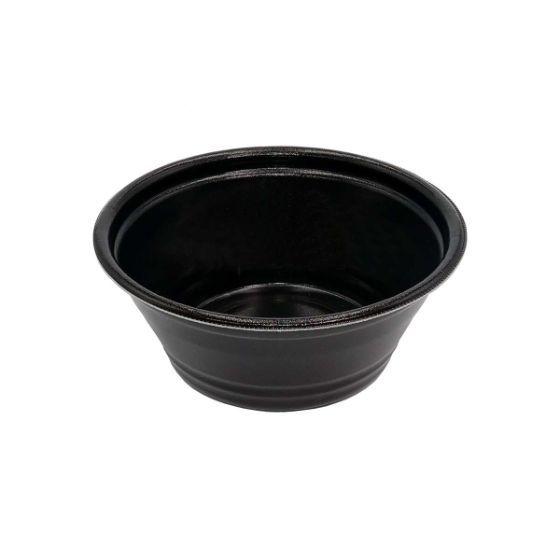 DLV麺丼18（73） MFP 黒W◇麺にも丼にも対応できる、発泡のどんぶりです。◇電子レンジ対応の発泡のどんぶりです。※対応する中皿、蓋のサイズを確認ください。●本体：レンジ対応●素材：PSP耐熱（MFP）●容量（ml）:約 450（中皿...