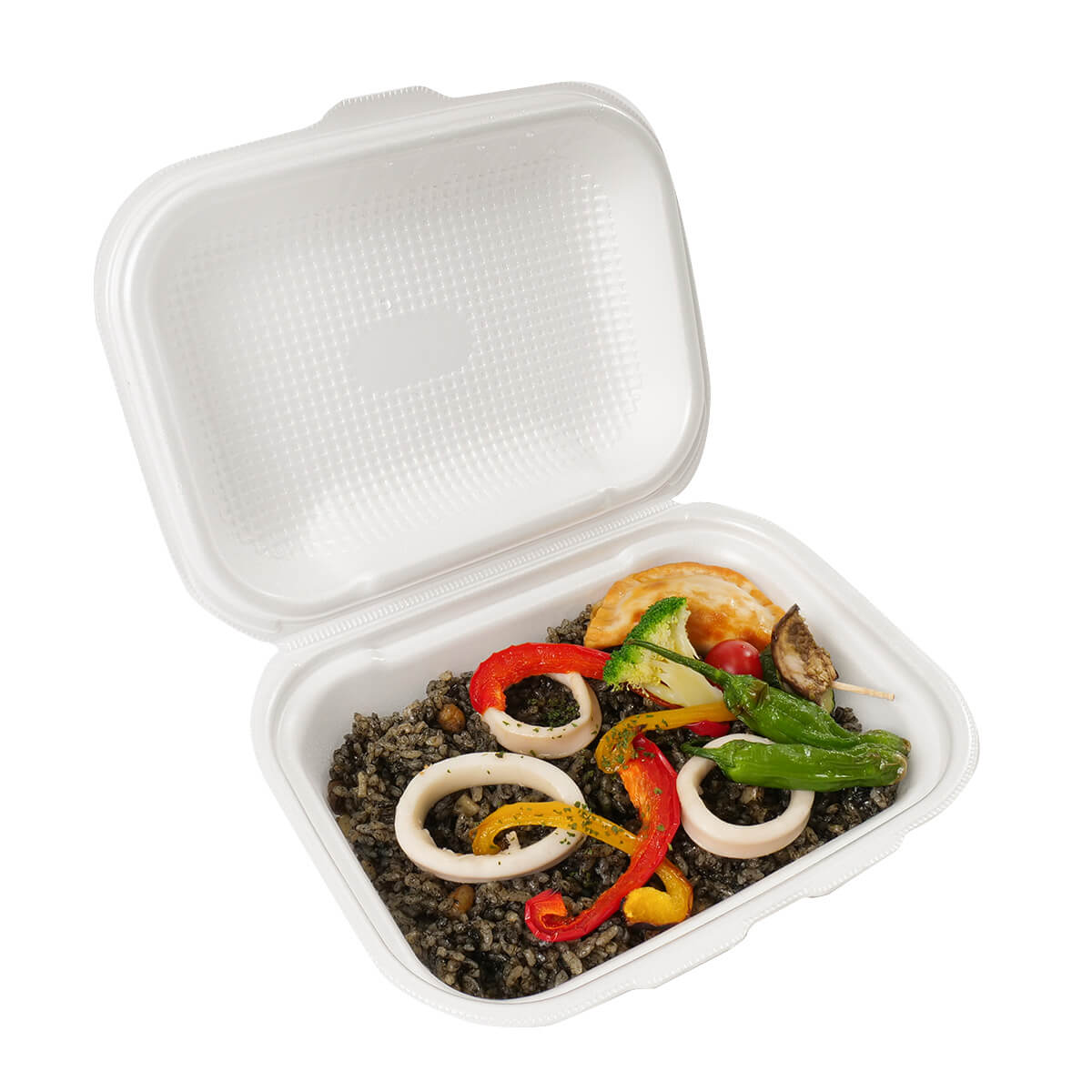 DLVボーノ22-16◇フタがしっかりとはまるので水滴やにおい漏れも防止し、保温性もあるので持ち運びにも便利です。◇フタは取り外せるので取り皿としてもご使用頂けます。◇食べるときに邪魔にならず、処分の際もかさばりません。●本体：レンジ対応不...