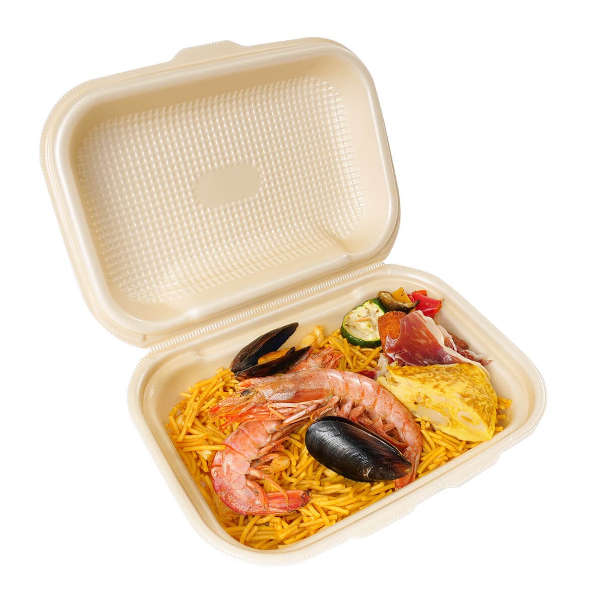 DLVボーノ23-16◇フタがしっかりとはまるので水滴やにおい漏れも防止し、保温性もあるので持ち運びにも便利です。◇フタは取り外せるので取り皿としてもご使用頂けます。◇食べるときに邪魔にならず、処分の際もかさばりません。●本体：レンジ対応不...