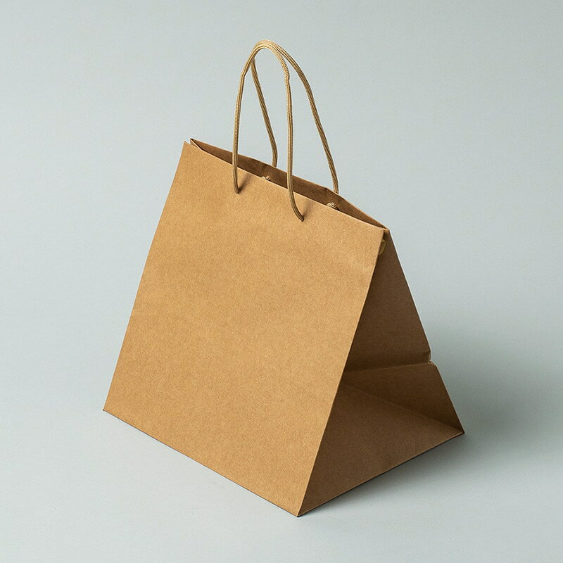 ●材質：紙 未晒170g／m2 手紐：アクリル紐●サイズ 巾×マチ×高（mm）：350×280×350●口ボール・底面に厚ボール付