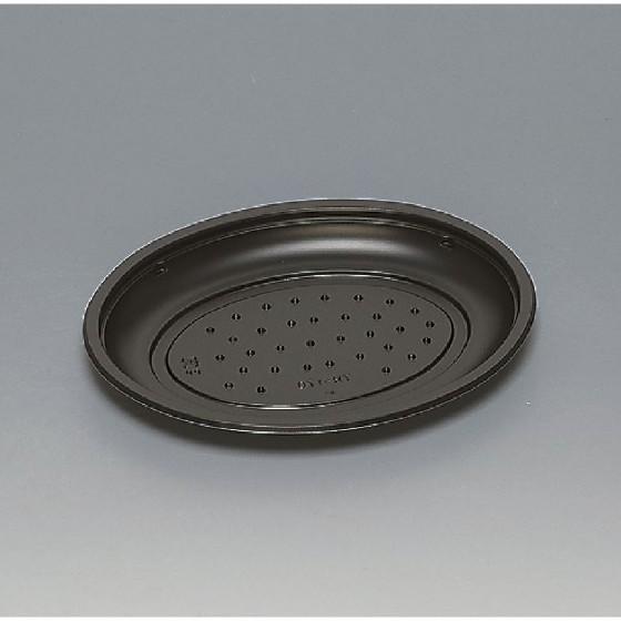 TR-170H 黒 本体 ◇TRシリーズ・多彩な形状でいろいろなメニューに対応！●本体：レンジ対応●素材：PPF●耐熱温度：130℃　　　　　●サイズ：240×180×25mm ●入数：50枚【50枚】TR-170H 黒 本体 楕円形 福助...