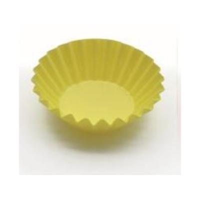 ●材質：ポリエチレンテレフタレート（PET）●形状：丸型●耐熱温度：180℃●サイズ（底×高さ）：40×20mm【500枚】6A PET×2 フィルムケース 6号浅口（黄） 業務用 惣菜 おかずカップ 500枚×1本 おかずカップ・お弁当の...