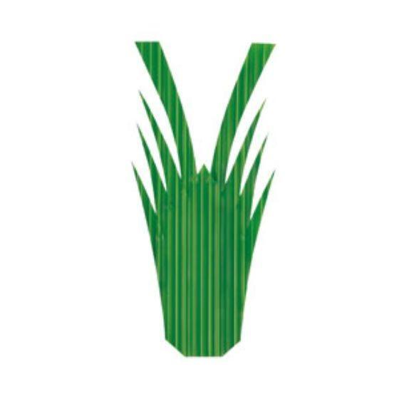 海老型1号 G色◇お弁当や仕出し、お寿司の仕切りに！●サイズ（mm）：60W×115H●色：グリーン色●入数：1個（1000枚）【1個】1000枚・海老型1号 グリーン色 バラン 旭創業 使い捨て お弁当 造花 食品用　1000枚入　(00...