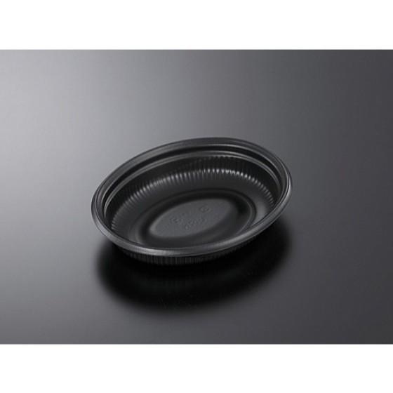 ※約370ml●本体：レンジ対応●素材：SD●耐熱温度：130℃　　　　　●サイズ：200×160×40mm ●入数（ケース）：600枚（50枚入×12袋）【50枚】SDビストロ M20-16 BK 身 中央化学 使い捨て 弁当 おかず 中...