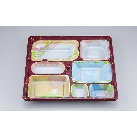 CU-236 あさか本体（N）◇料理を活かす美しい柄でおもてなしの席を演出します。◇磁器調の柄がまるで小皿が入っているかのように演出します。◇蓋と合わせて高級感のあるお弁当として使用できます。●本体：レンジ不可●材質：HIPS●耐熱温度：8...