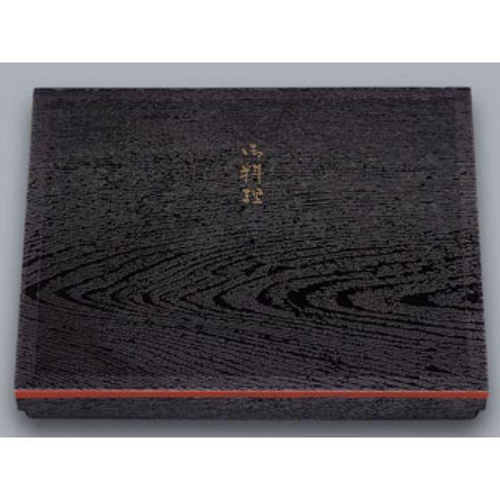 ■コチラの商品は本体とフタのみです。　※中仕切は別売りです。福寿膳370 木目（本体・フタのみ）　◇四季折々の料理を豪華に演出する紙ボックスです。※ 3点式タイプですので（優膳 YN-370B うつわ）が必要です。●レンジ（本体・フタ）：レ...