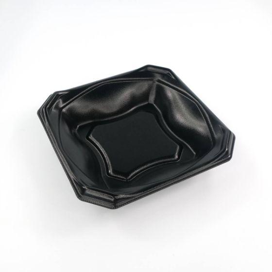 MFPかぐら丼19-19本体 黒◇ボリューム感の出る絞り形状。◇方向性を選ばないラベル対応蓋。◇安定した積み重ね！◇電子レンジ対応の耐熱性。◇持っても熱くない素材で安心。※T-かぐら丼19-19嵌合蓋エコOPET、T-かぐら丼19-19嵌合...