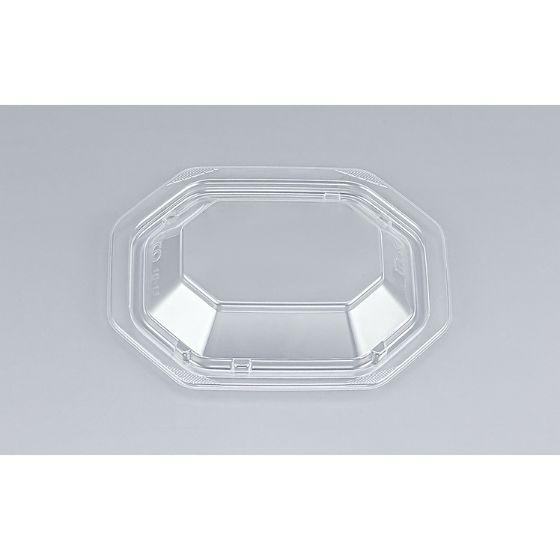 BFデリハチ 16-13 内嵌合蓋◇BFデリハチ16-13 黒、珠玉 本体 の蓋です。●蓋：レンジ不可●素材：OPS●耐熱温度：85℃　　　　　●サイズ：155×126×17mm●入数：50枚BF丼内30