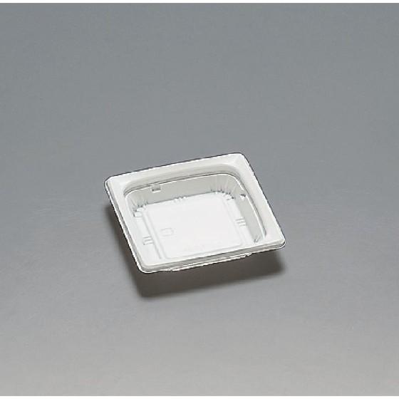 福皿12UH 白 本体◇定番のお惣菜の容器です。◇スーパーやお弁当やさんで人気です。●本体：レンジ対応●素材：PPF●耐熱温度：130℃　　　　　●サイズ（mm）：125×125×25●入数：50枚　
