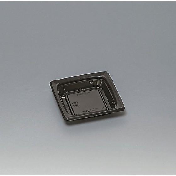 福皿12UH 黒 本体◇定番のお惣菜の容器です。◇スーパーやお弁当やさんで人気です。●本体：レンジ対応●素材：PPF●耐熱温度：130℃　　　　　●サイズ（mm）：125×125×25●入数：50枚　